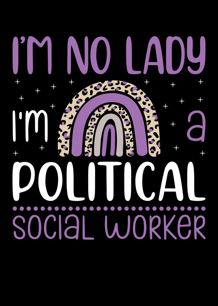 'Political Social Worker' Poster, picture, metal print, paint by Lukes ...