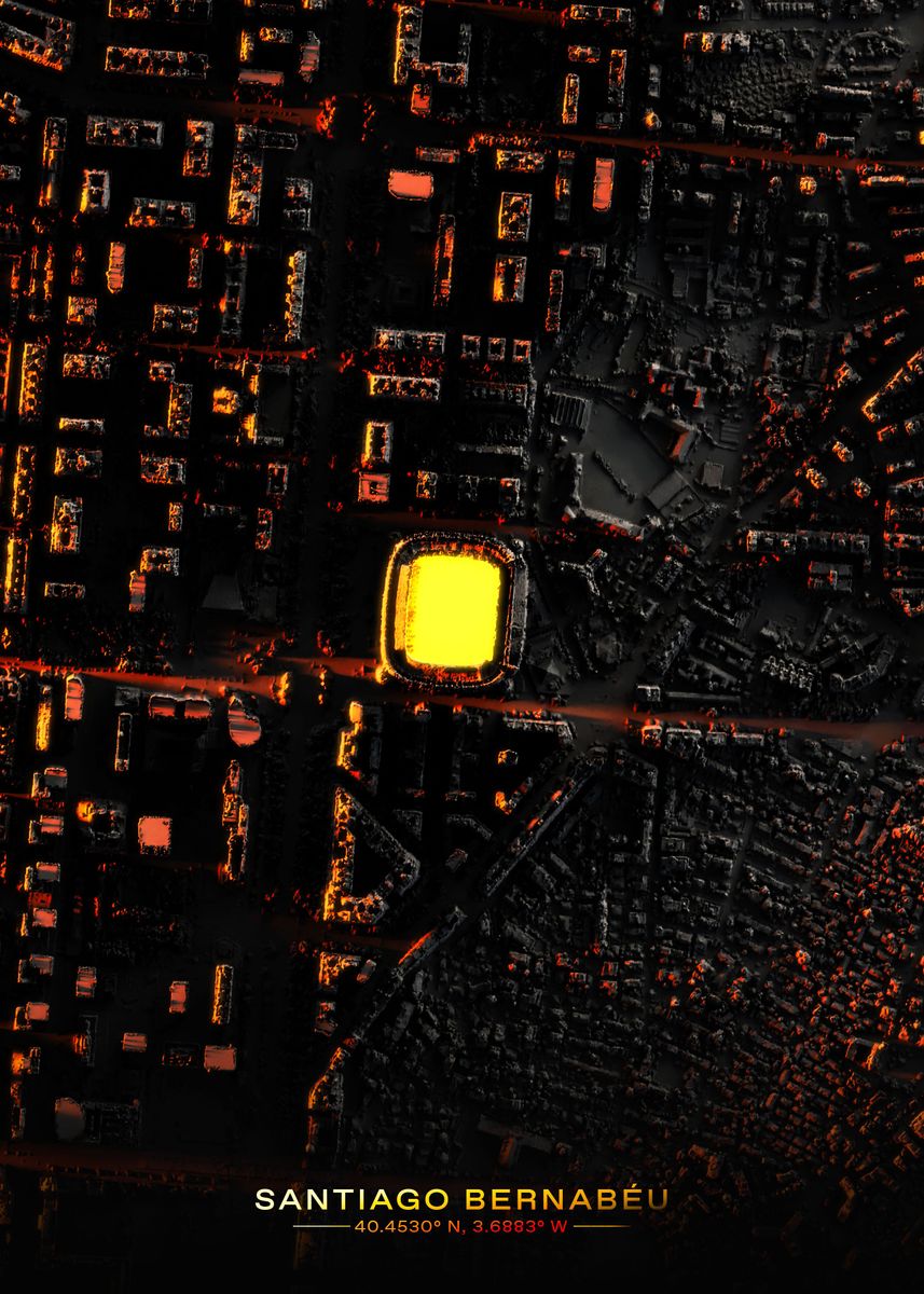 'Santiago Bernabeu' Poster, picture, metal print, paint by Raphael ...