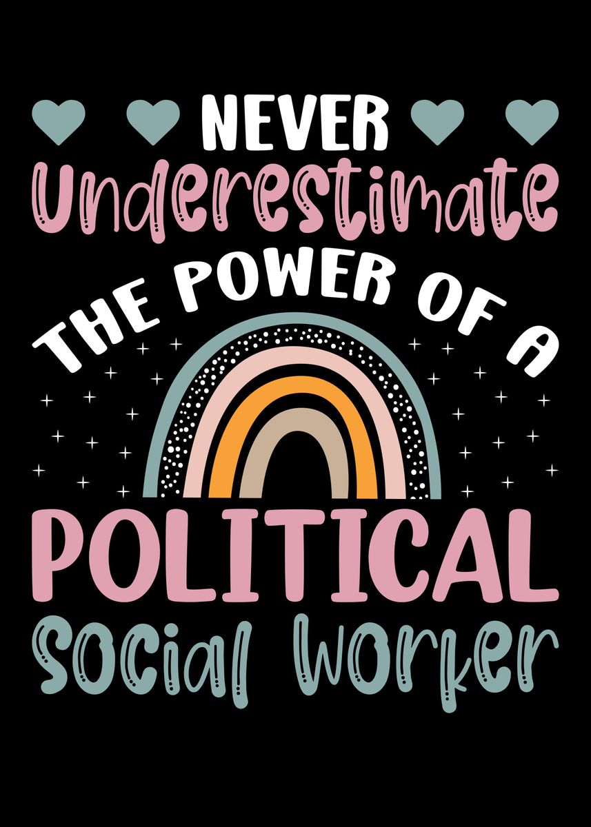 'Political Social Worker' Poster, picture, metal print, paint by Lukes ...