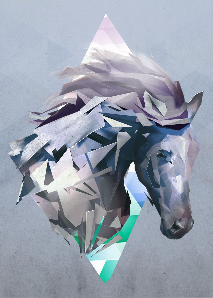 'Majestic Horse' Poster, picture, metal print, paint by Tomasz Dąbek ...