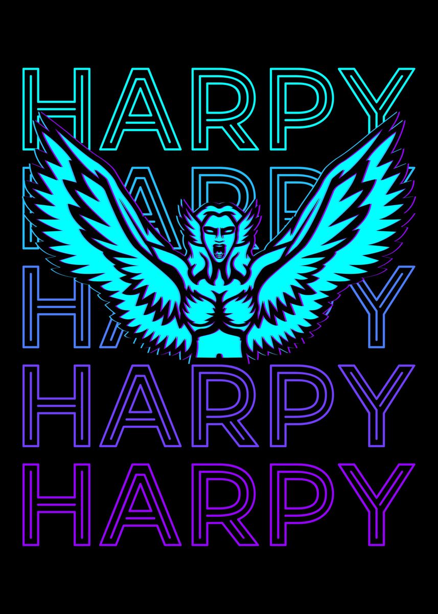 'Harpy Greek Mythology' Poster, picture, metal print, paint by ...