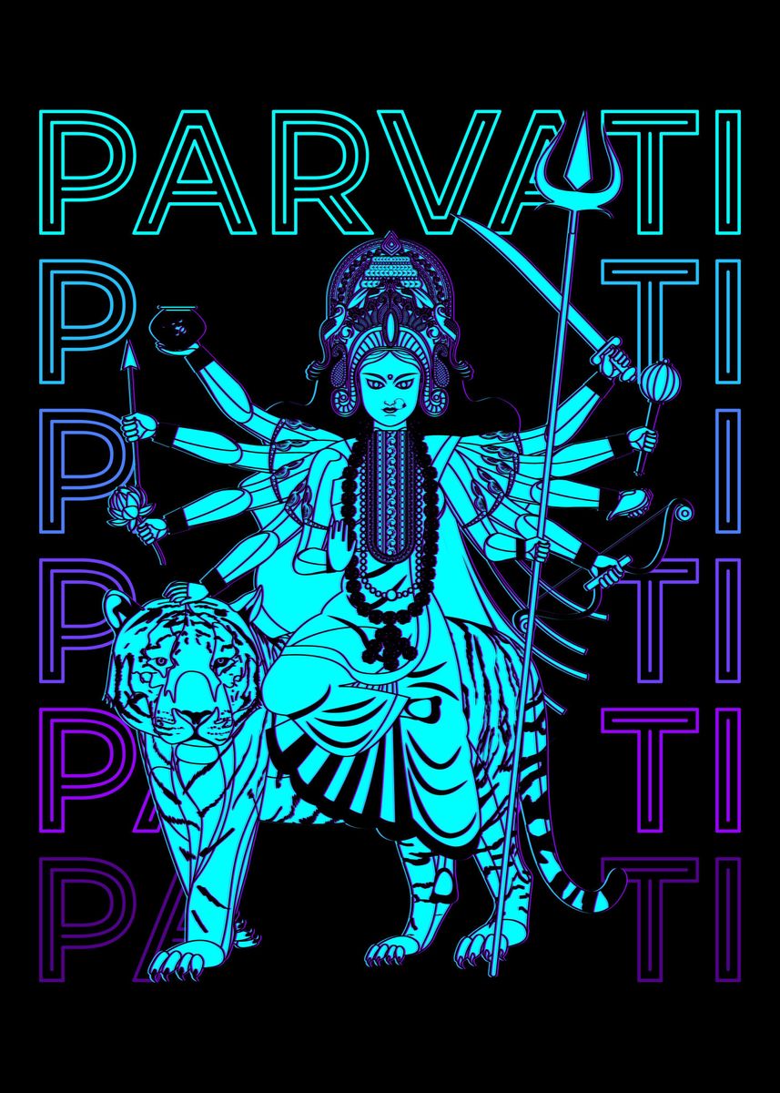 'Parvati Hindu Goddess' Poster by AestheticAlex | Displate