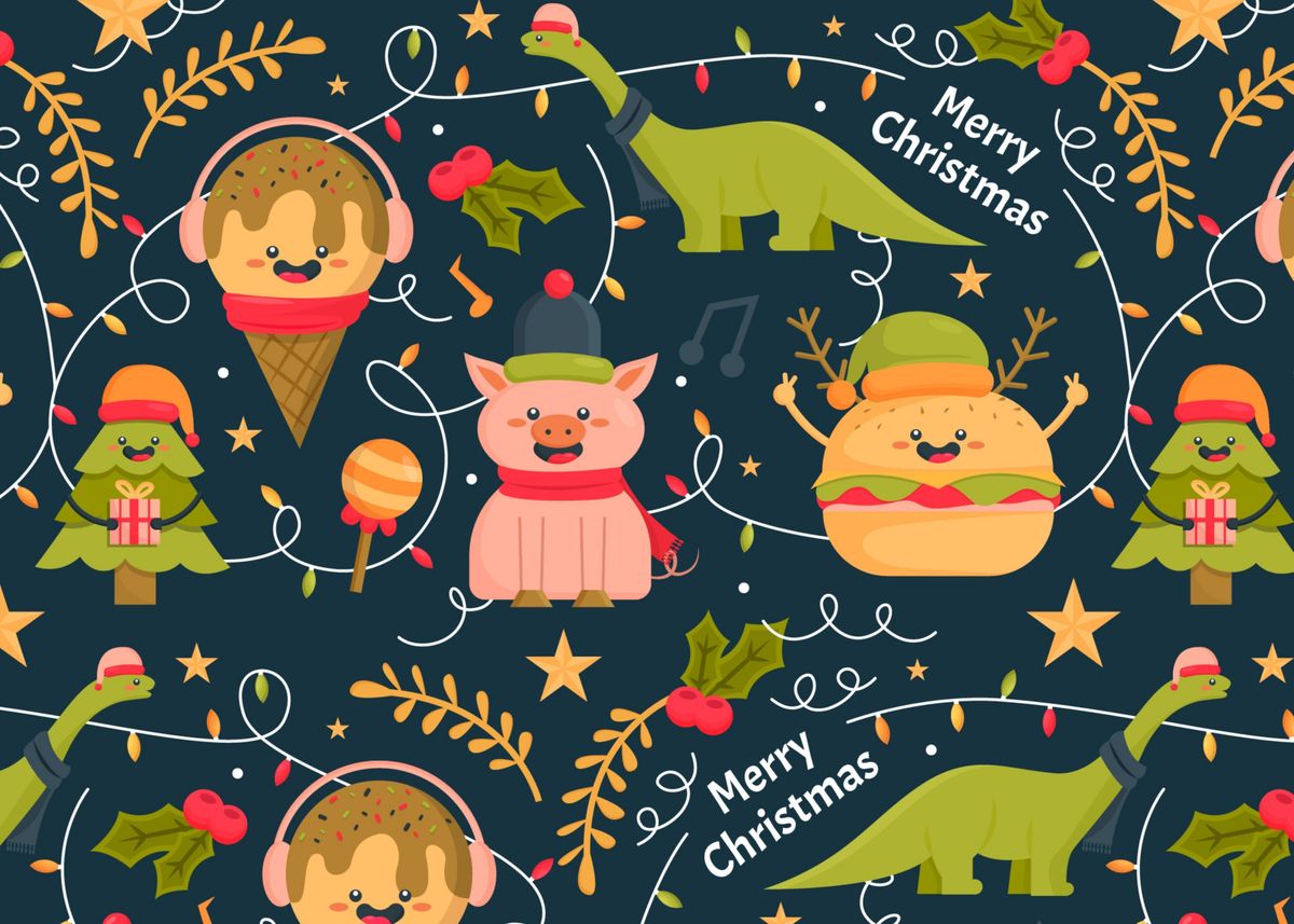 'Funny Christmas ' Poster by Creativity Art | Displate