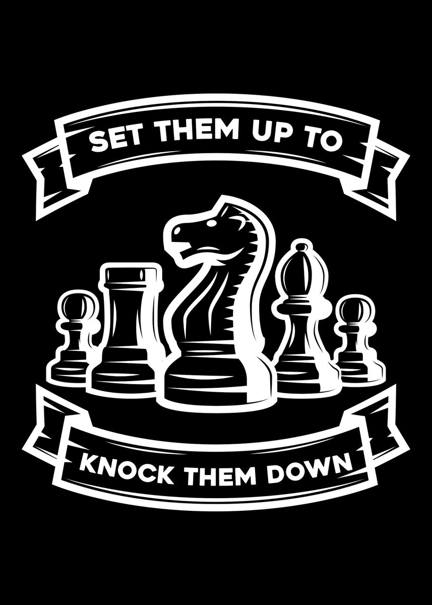 'Chess Player Club' Poster, picture, metal print, paint by ...