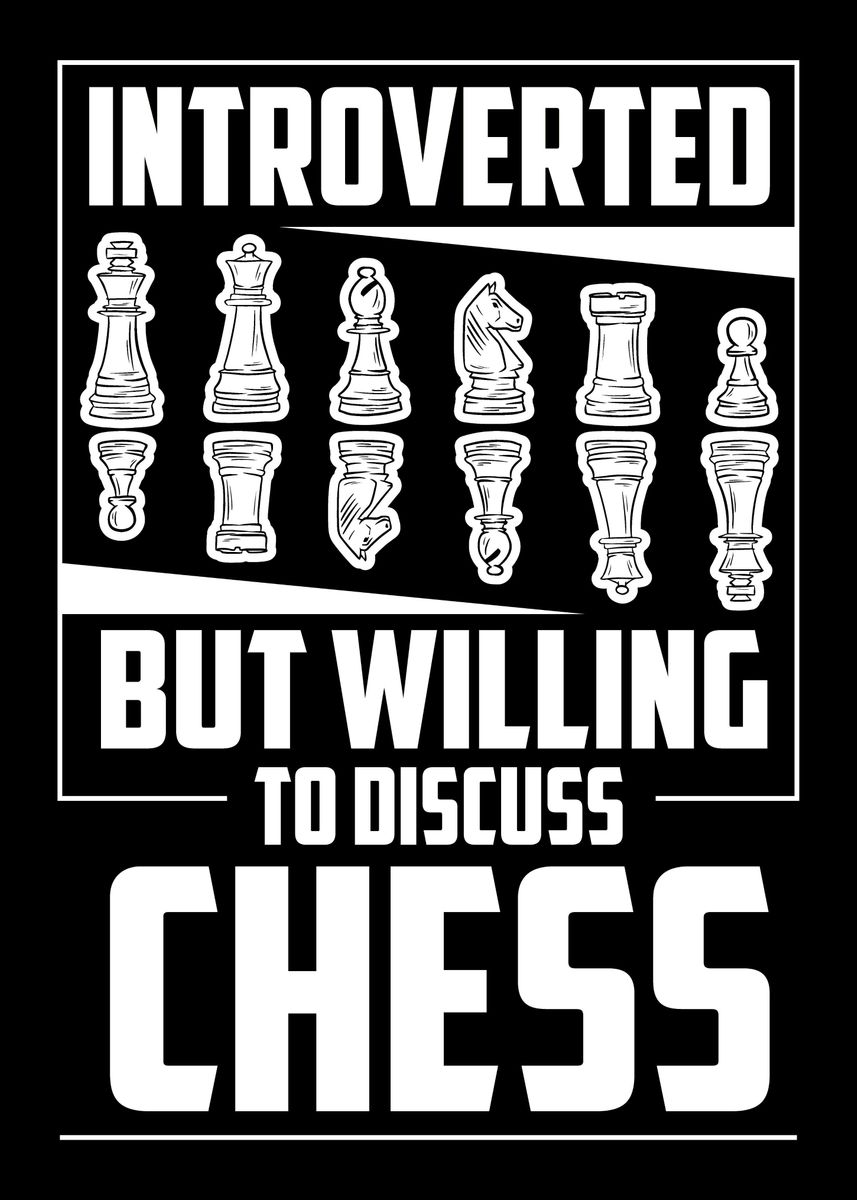 'Chess Player Club' Poster, picture, metal print, paint by ...