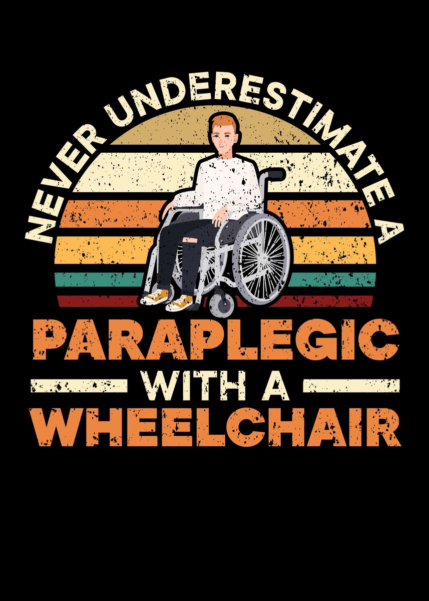 'Paraplegic Amputee' Poster, picture, metal print, paint by NAO | Displate