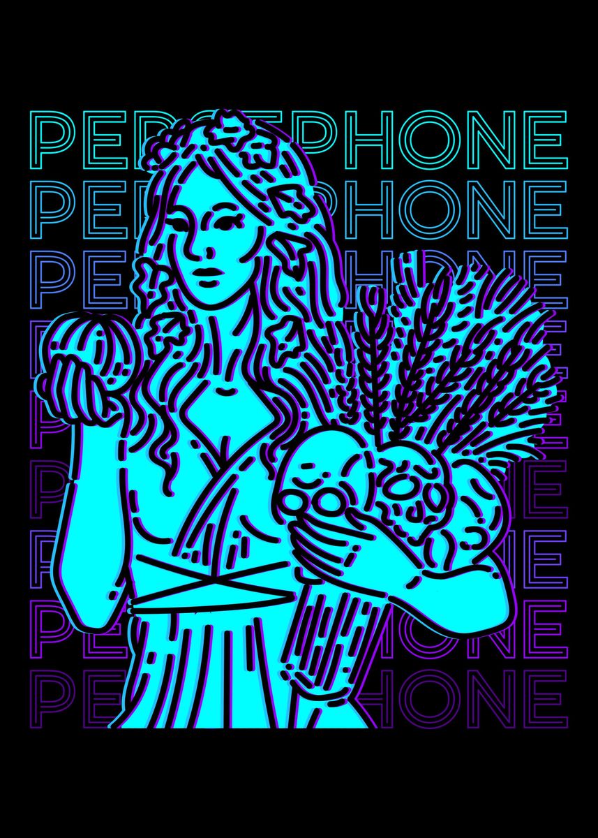 'Persephone Greek Goddess' Poster, picture, metal print, paint by ...