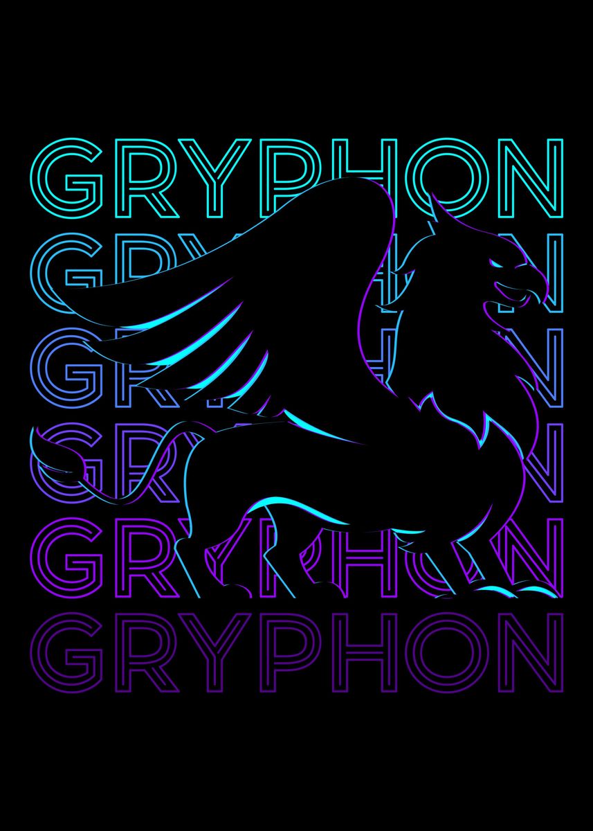 'Griffin Gryphon' Poster, picture, metal print, paint by AestheticAlex ...