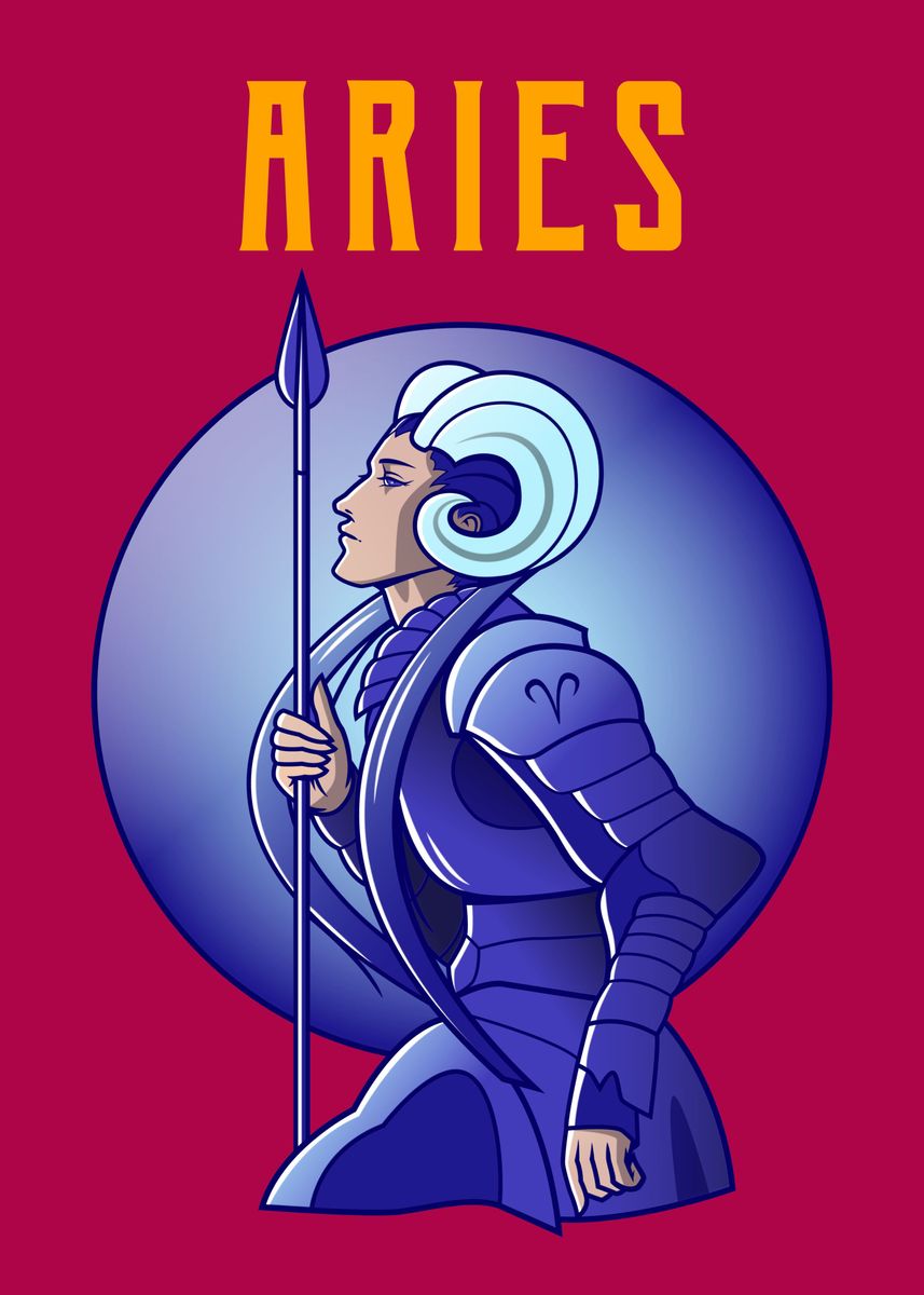 'Aries Boy' Poster, picture, metal print, paint by arkitekta | Displate