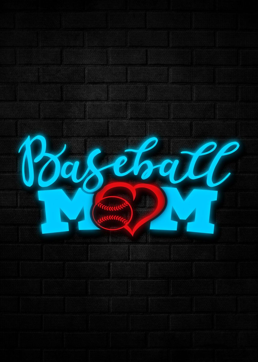 'Baseball Neon Led' Poster by RickyEKelly | Displate