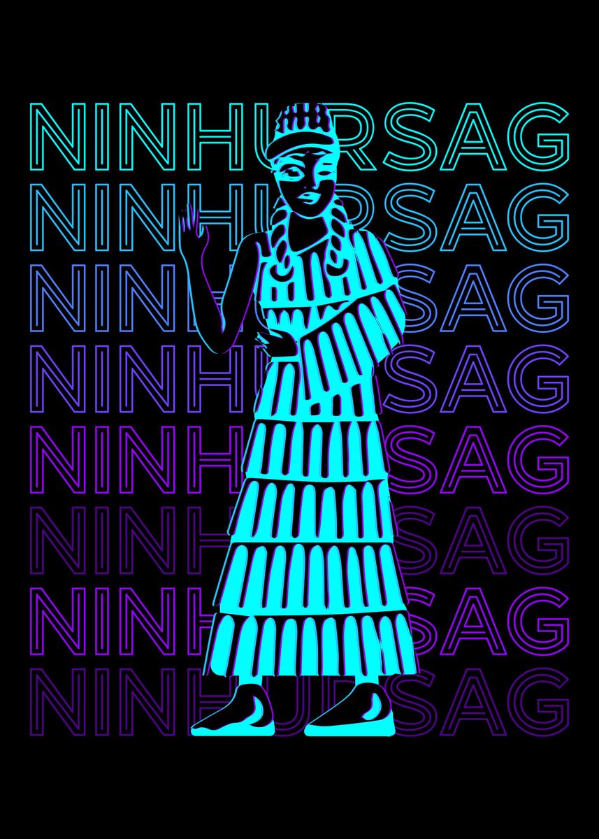 'Ninhursag Sumerian Goddess' Poster, picture, metal print, paint by ...