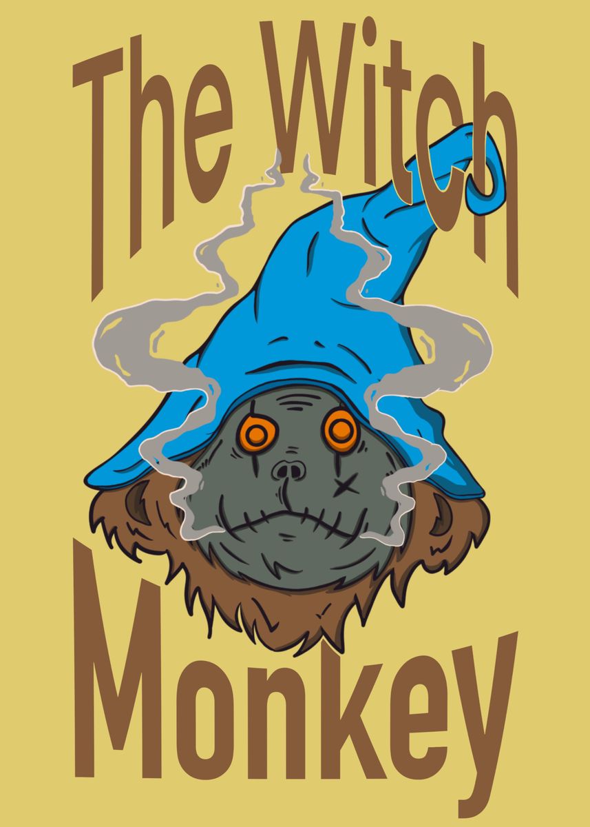 'The magician monkey' Poster, picture, metal print, paint by zaka arya ...