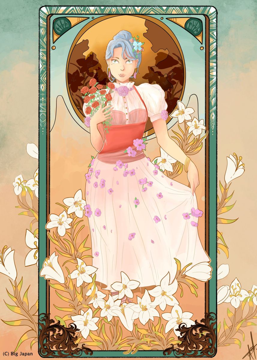 'Tarot card the lady' Poster, picture, metal print, paint by Aurea Big ...
