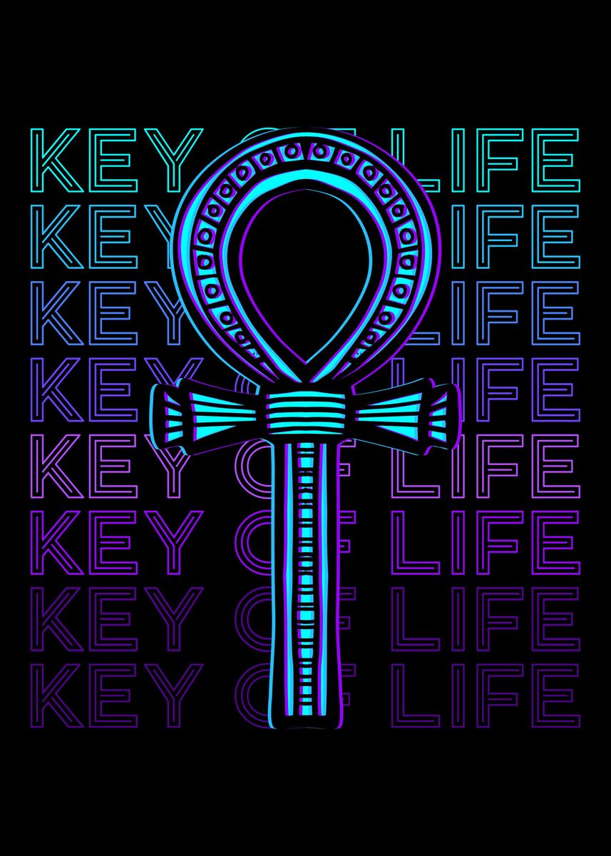 'Key Of Life Ankh' Poster, picture, metal print, paint by AestheticAlex ...