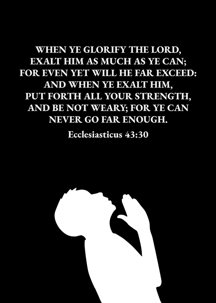 'Glorify the Lord' Poster, picture, metal print, paint by ABConcepts ...