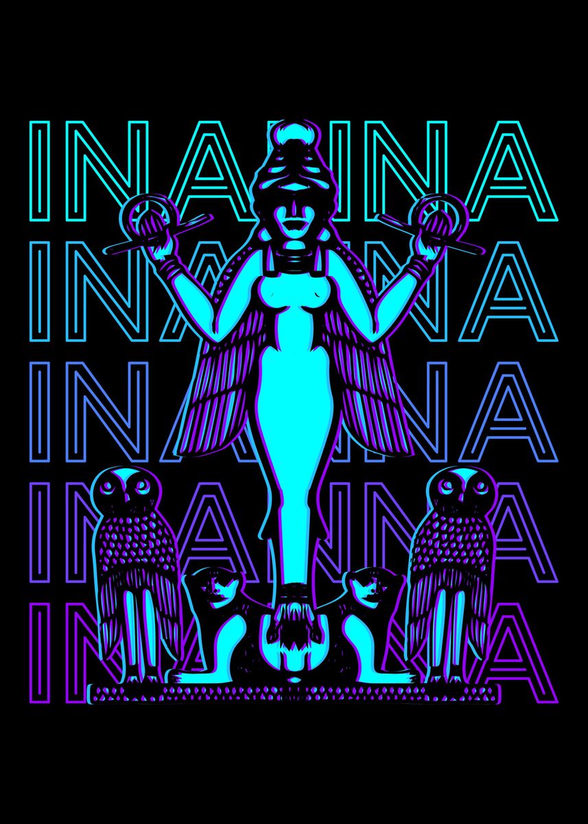 'Inanna Sumerian Goddess' Poster by AestheticAlex | Displate