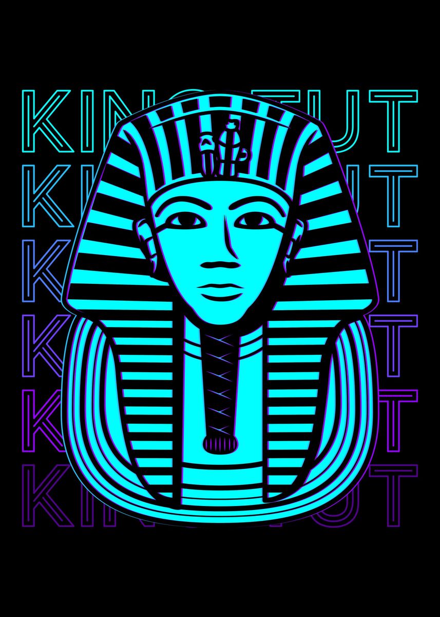 'King Tut Tutankhamun' Poster, picture, metal print, paint by ...