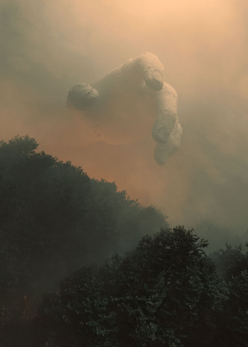 'Ominous' Poster, picture, metal print, paint by devektiv | Displate