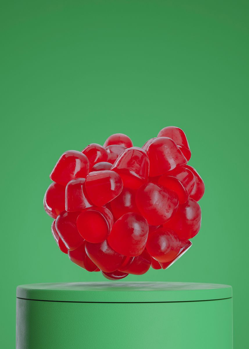 'Gummies' Poster, picture, metal print, paint by Deyvis Anthony | Displate