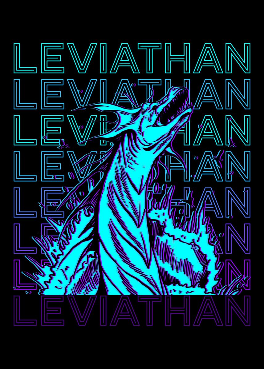 'Leviathan Jewish Mythology' Poster, picture, metal print, paint by ...