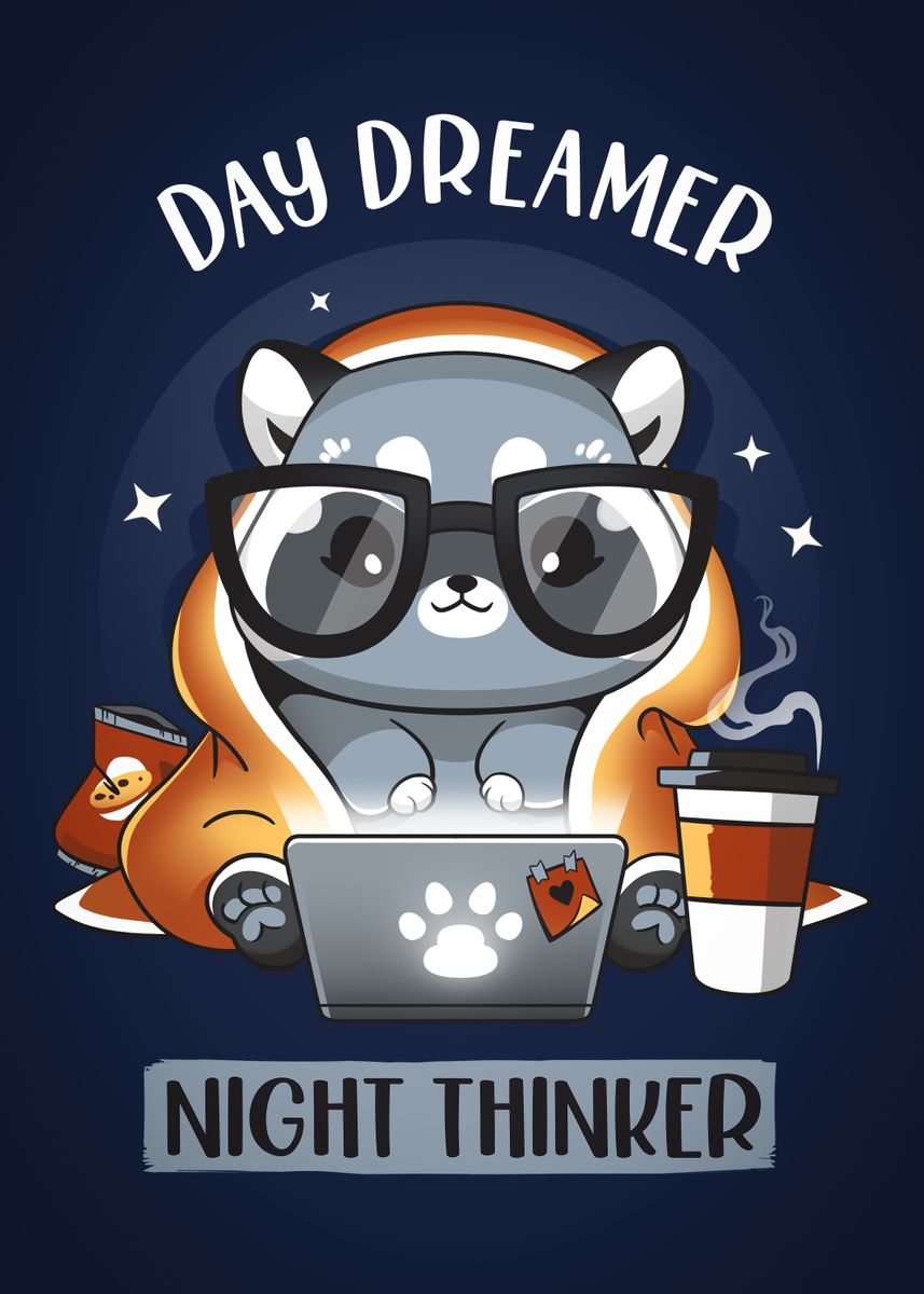 'Nocturnal Personality' Poster, picture, metal print, paint by Snouleaf ...