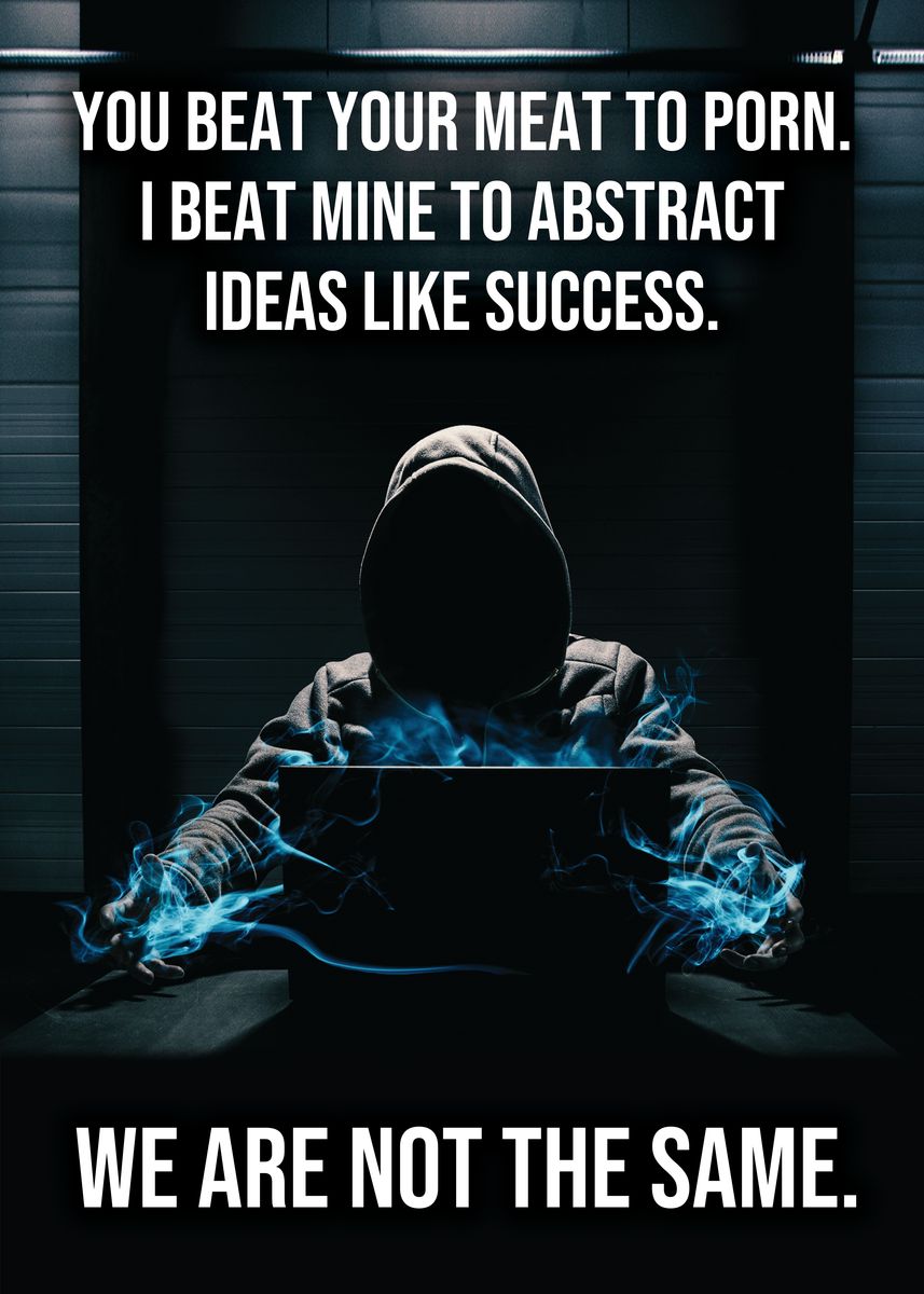'Beat Off To Success' Poster, picture, metal print, paint by CHAN ...