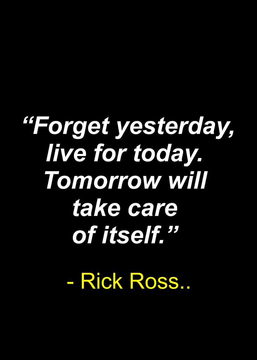 'rick ross quotes' Poster, picture, metal print, paint by NDesign ...