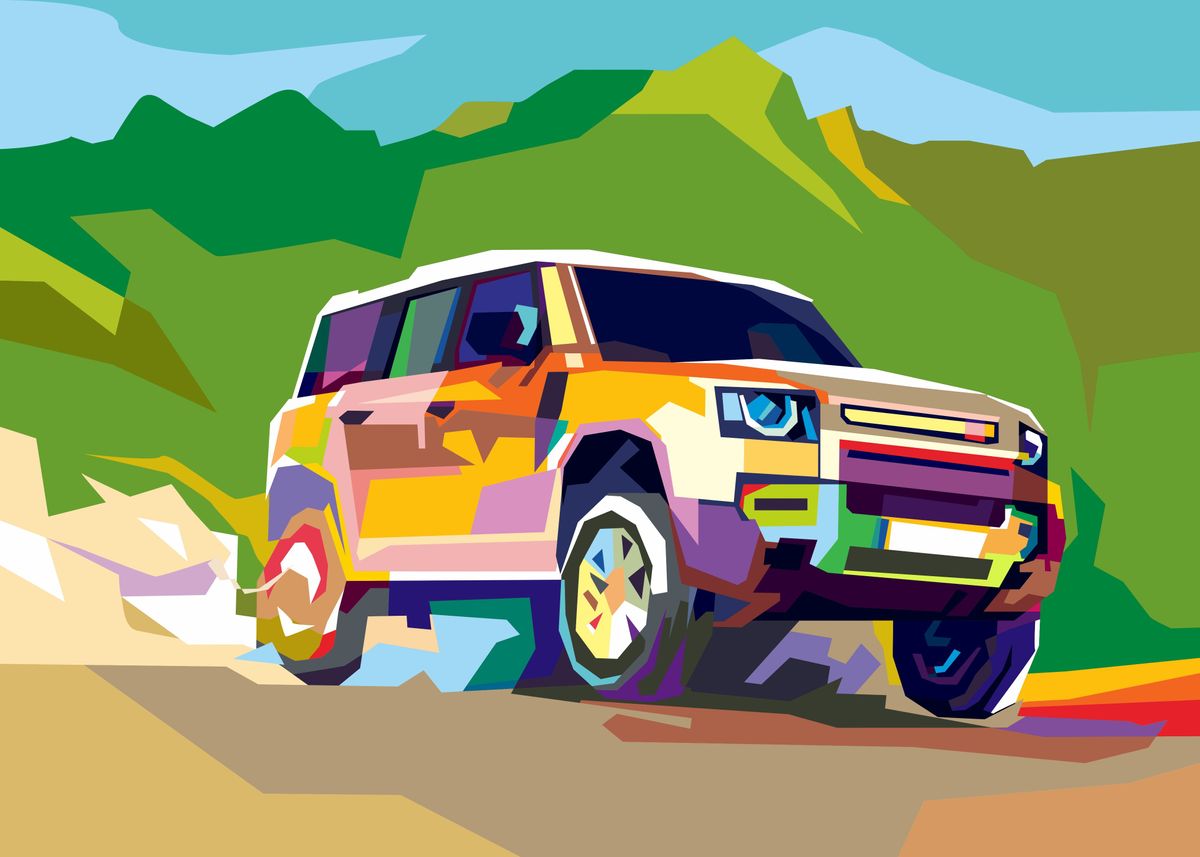 'OFF ROAD' Poster by Aris Sudiarto | Displate