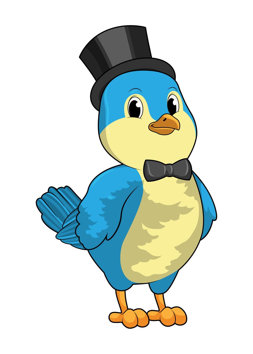 'Bird Groom Hat Wedding' Poster by Markus Schnabel | Displate