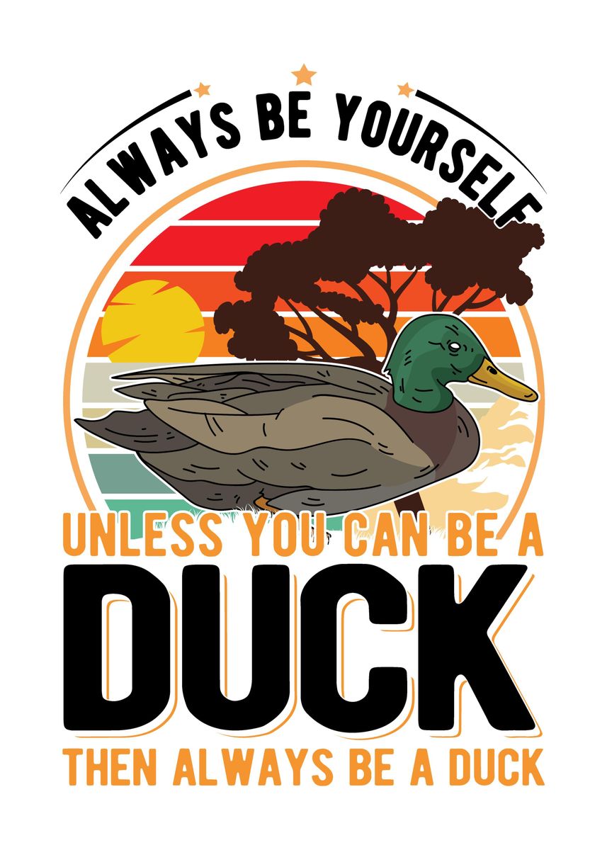 'Duck Gift Breeder' Poster, picture, metal print, paint by ...