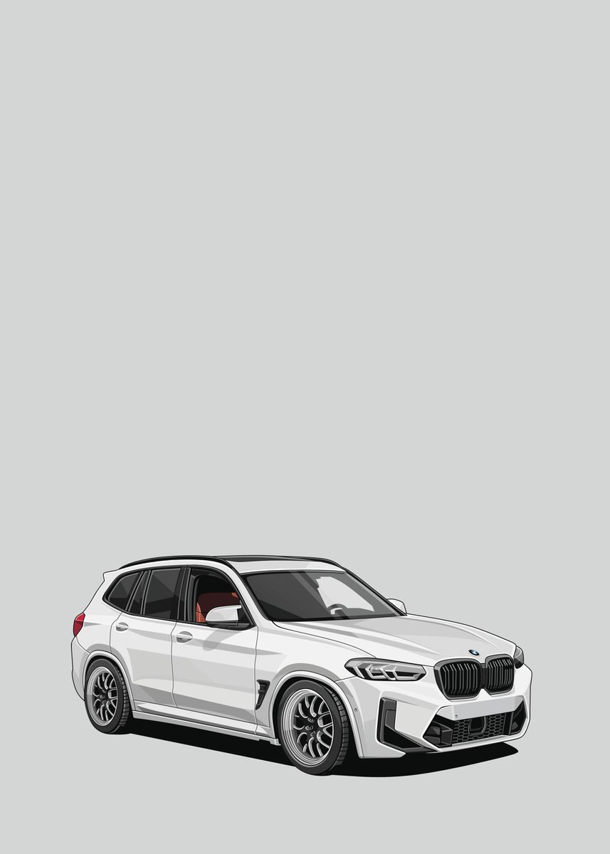 'bmw x3 white' Poster, picture, metal print, paint by capture art ...