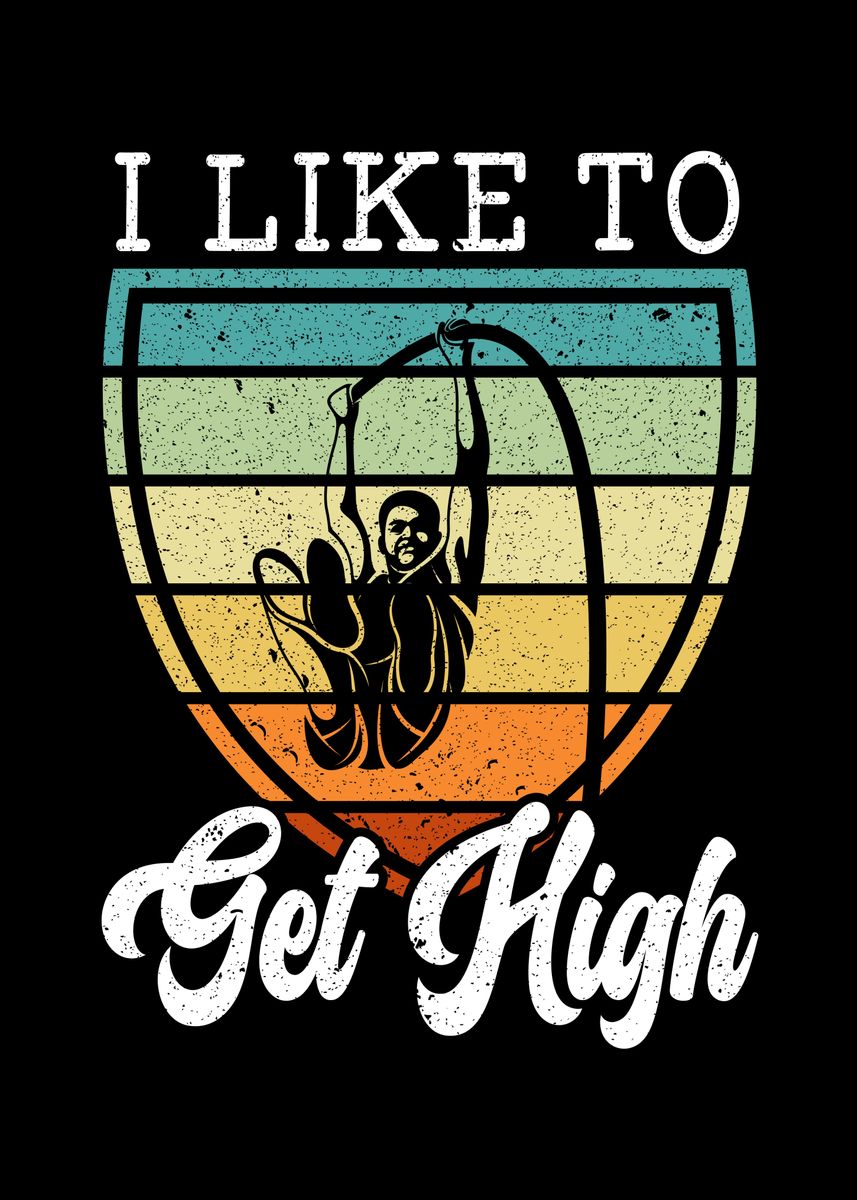 'I Like To Get High' Poster, picture, metal print, paint by NAO | Displate
