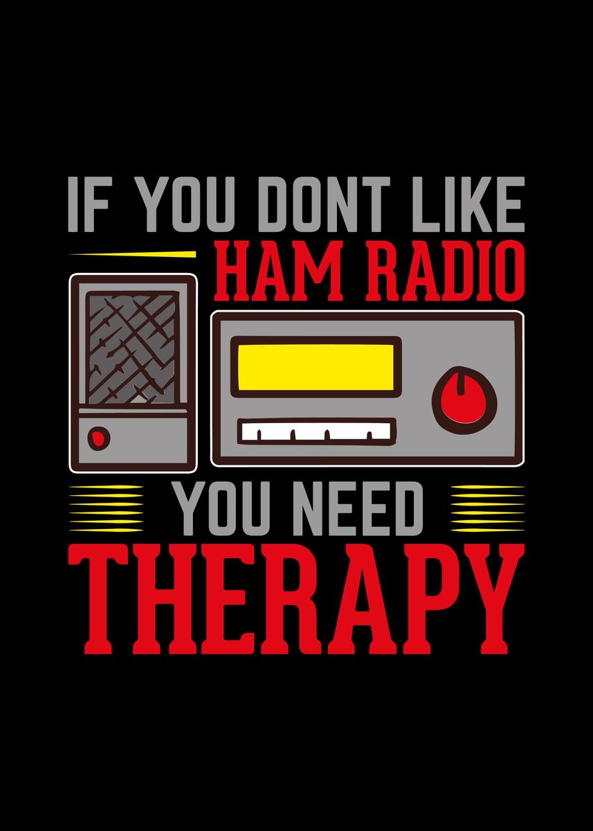 'Ham Radio Operator' Poster, picture, metal print, paint by Sebastian ...