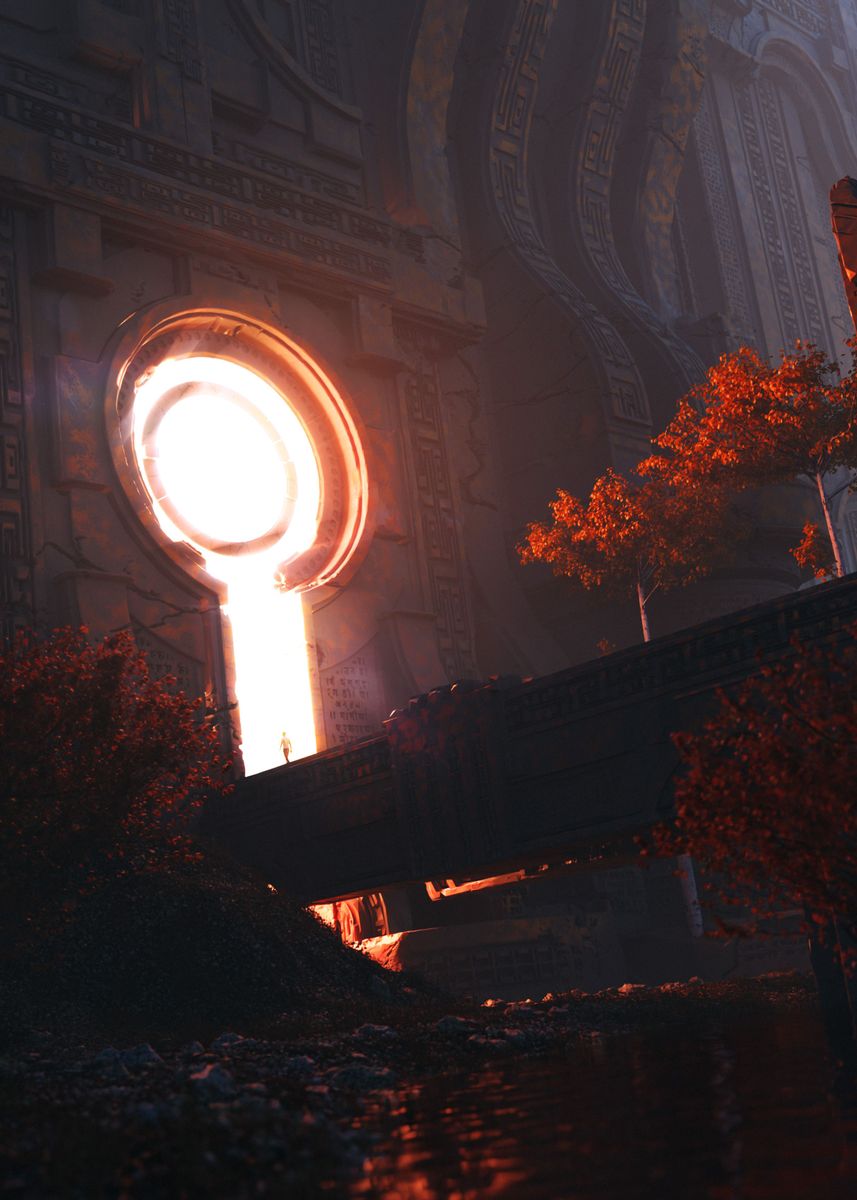 'Waypoint' Poster, picture, metal print, paint by Afran | Displate