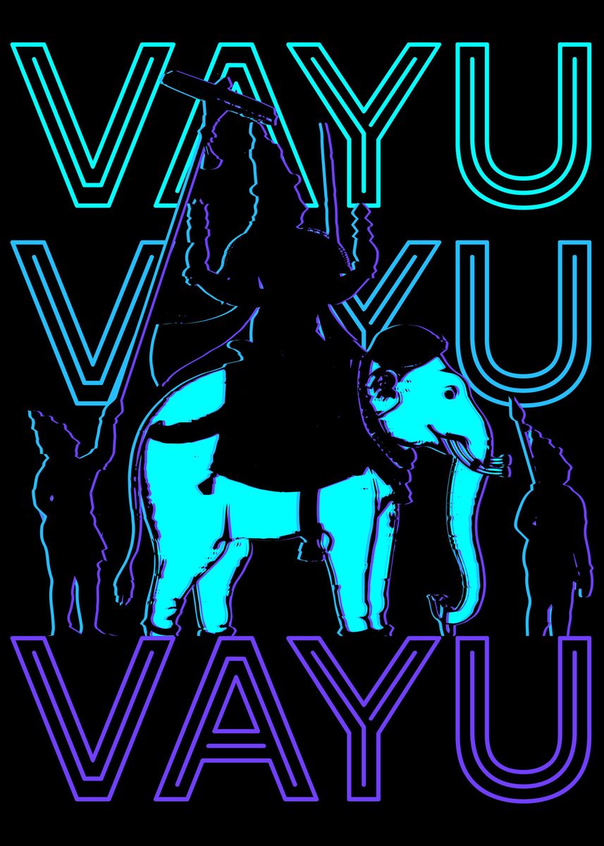 'Vayu Hindu God' Poster, picture, metal print, paint by AestheticAlex ...