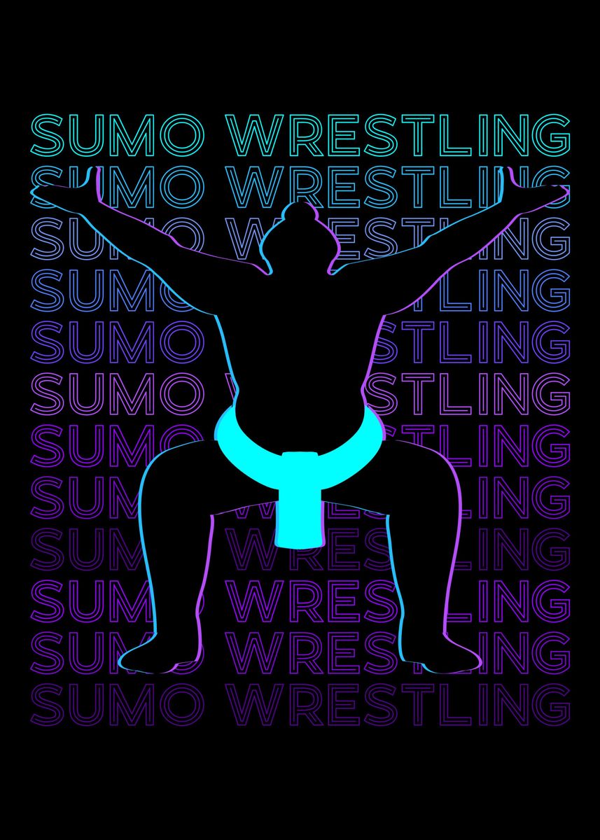 'Sumo Wrestling' Poster by AestheticAlex | Displate