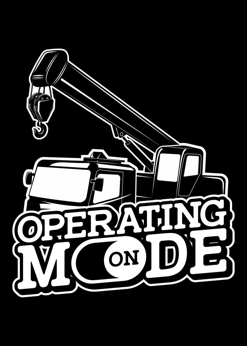 'Crane Operator Rigger' Poster, picture, metal print, paint by ...