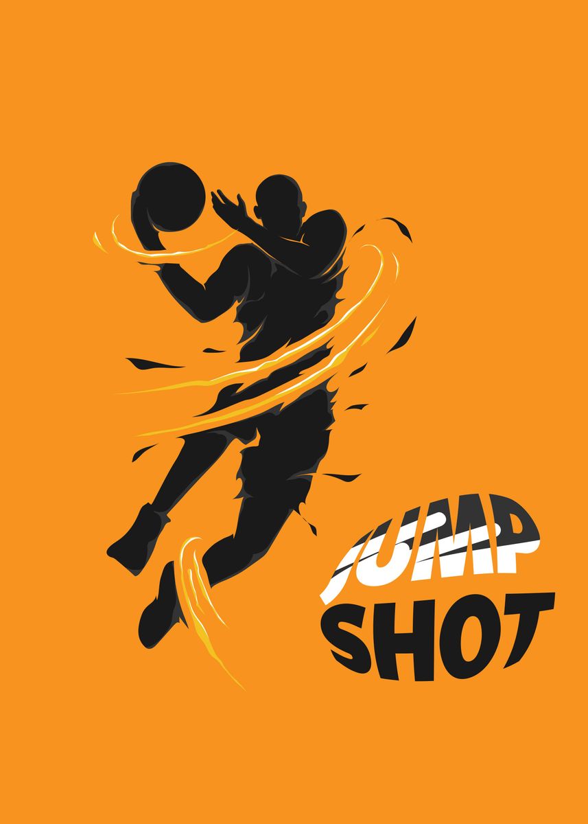 'Jump and shot' Poster by MiguelPatton Studio | Displate