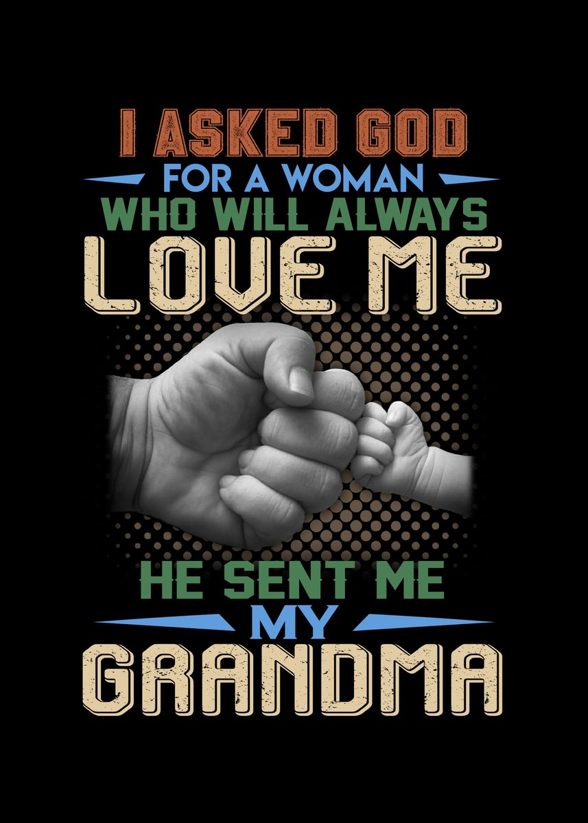 'My granma' Poster by Clayborne Frank | Displate
