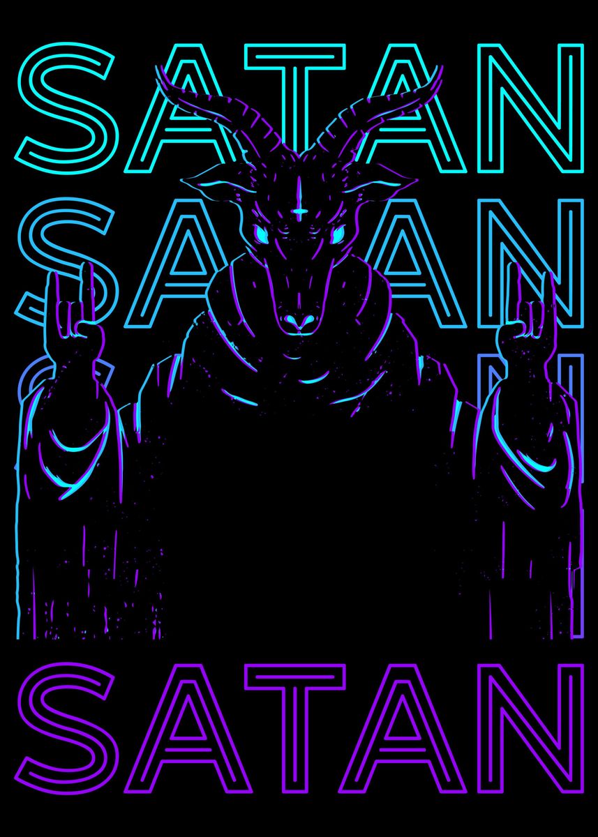 'Satan Satanist Baphomet' Poster, picture, metal print, paint by ...