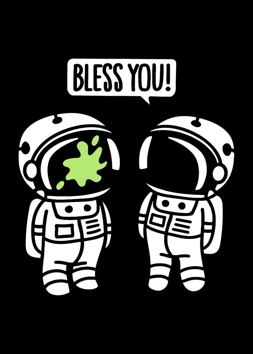 'Bless You' Poster, picture, metal print, paint by Sky Creative | Displate