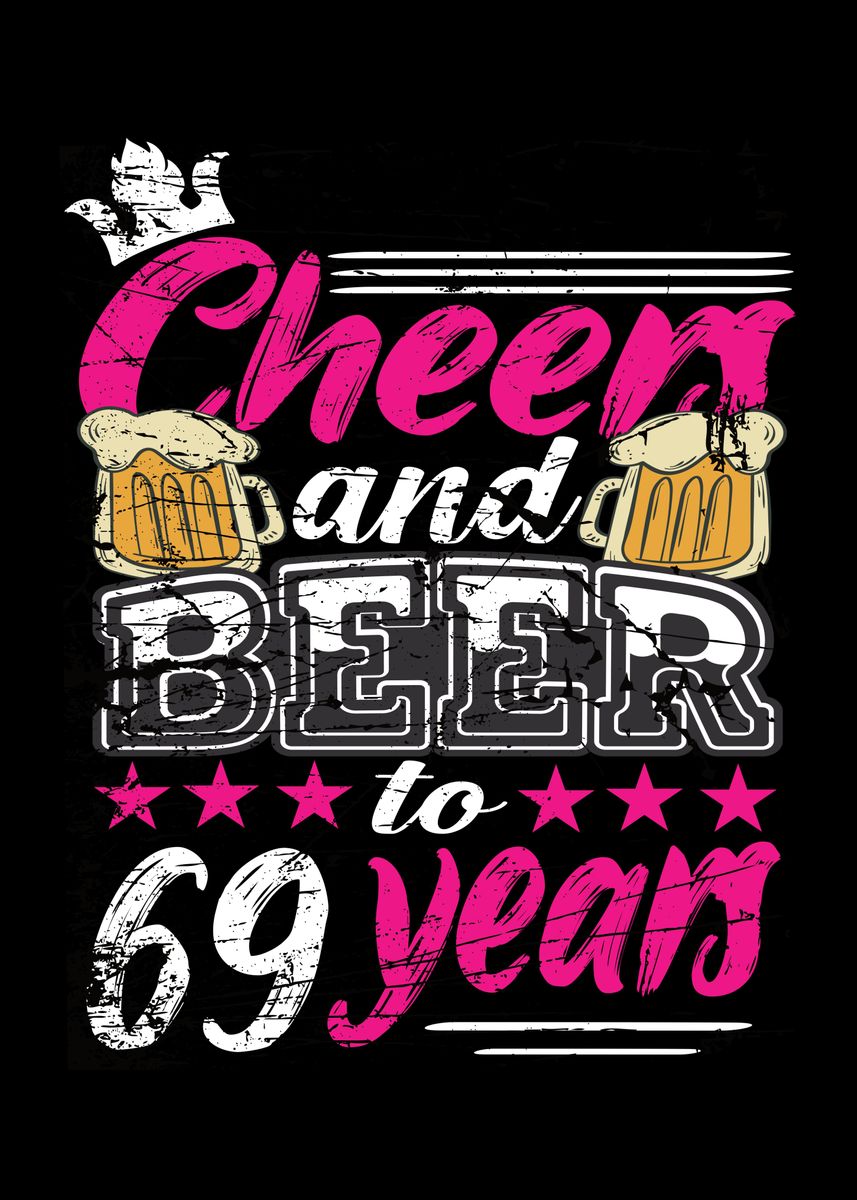 '69 Birthday Woman' Poster by ZS C O M M E R C E | Displate