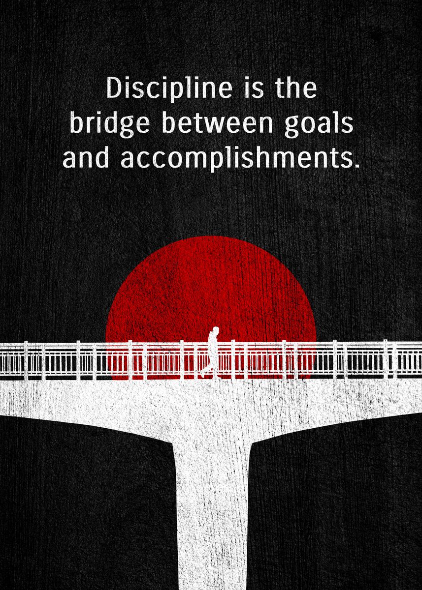 'Discipline Bridge' Poster, picture, metal print, paint by ABConcepts ...