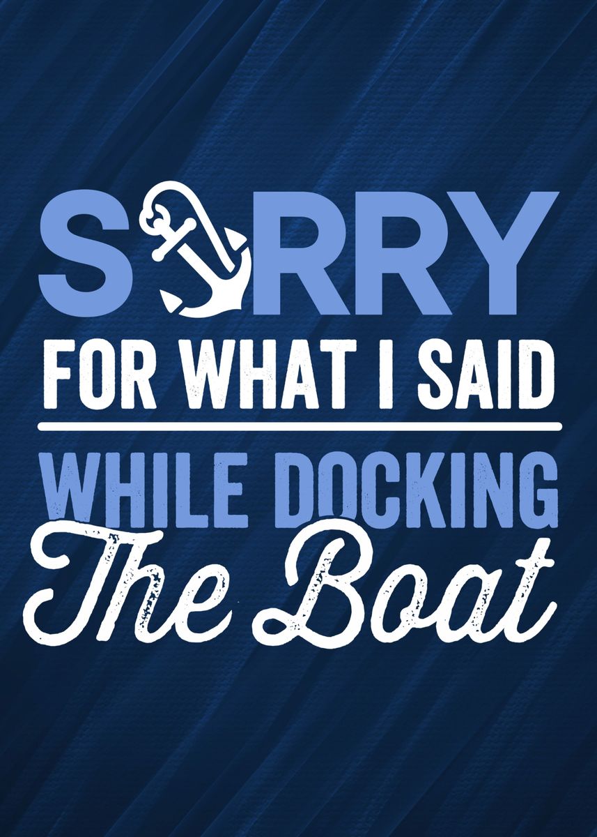 'docking the boat' Poster, picture, metal print, paint by teehowa ...