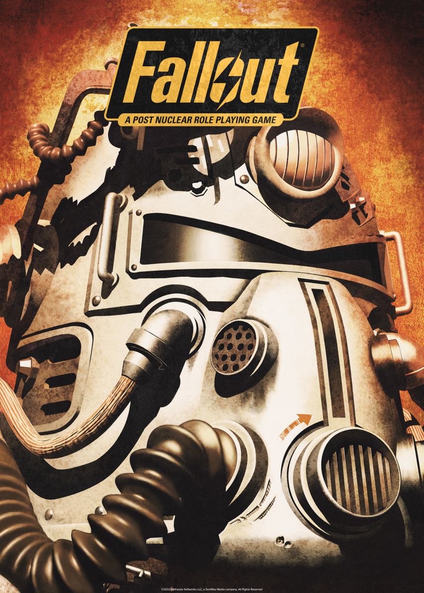 'Fallout Helmet Logo' Poster, picture, metal print, paint by Fallout ...