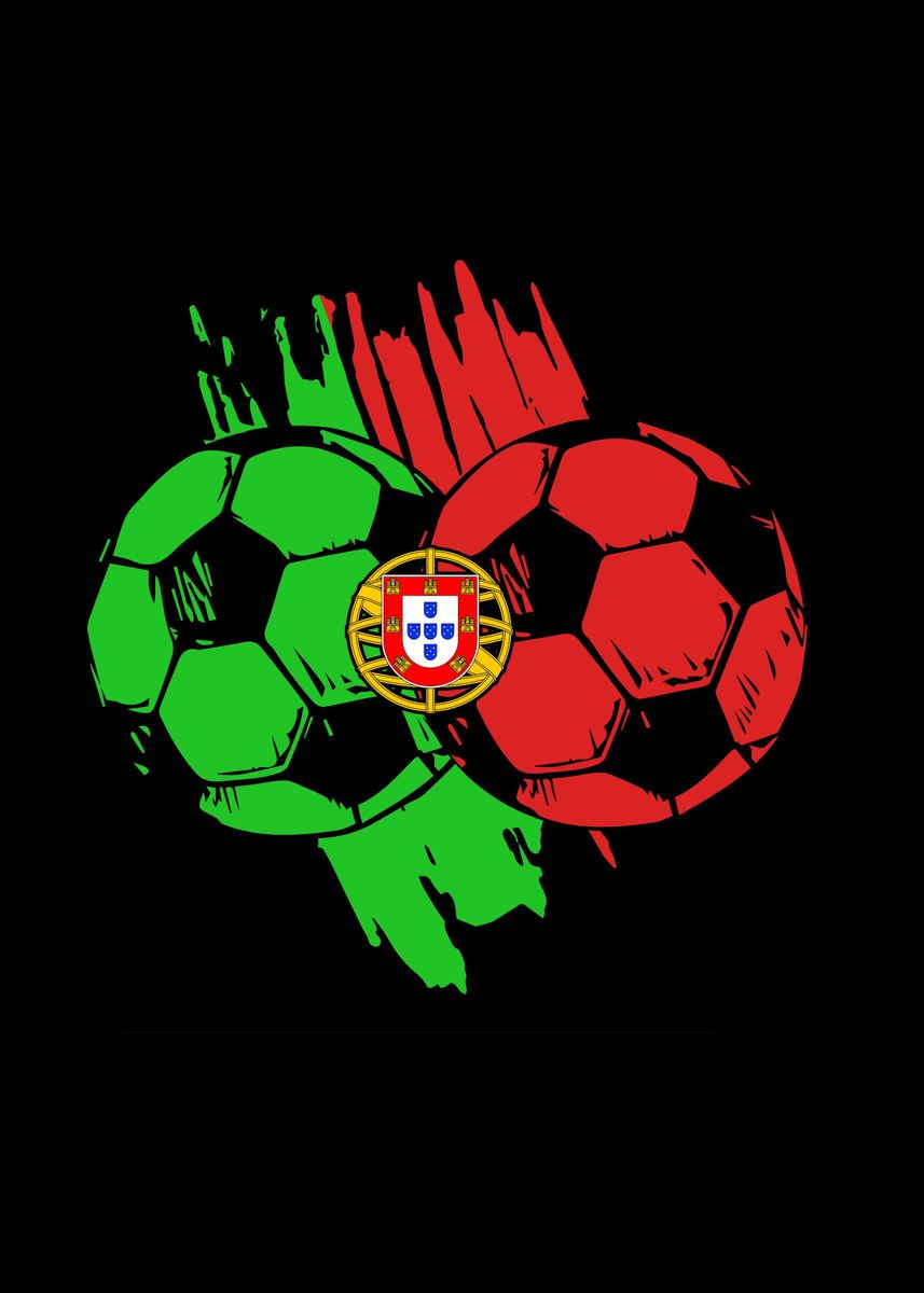 'Portugal Soccer' Poster, picture, metal print, paint by FunnyGifts ...