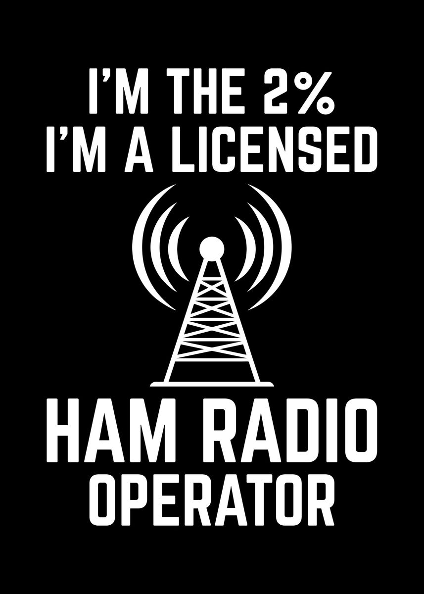 'Ham Radio Operator' Poster, picture, metal print, paint by Sebastian ...