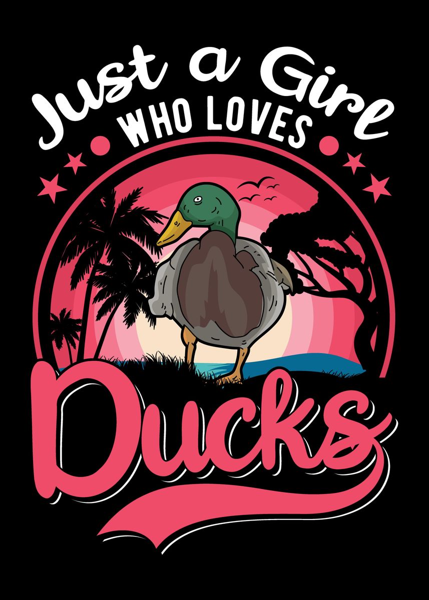 'Duck Gift Breeder' Poster, picture, metal print, paint by ...