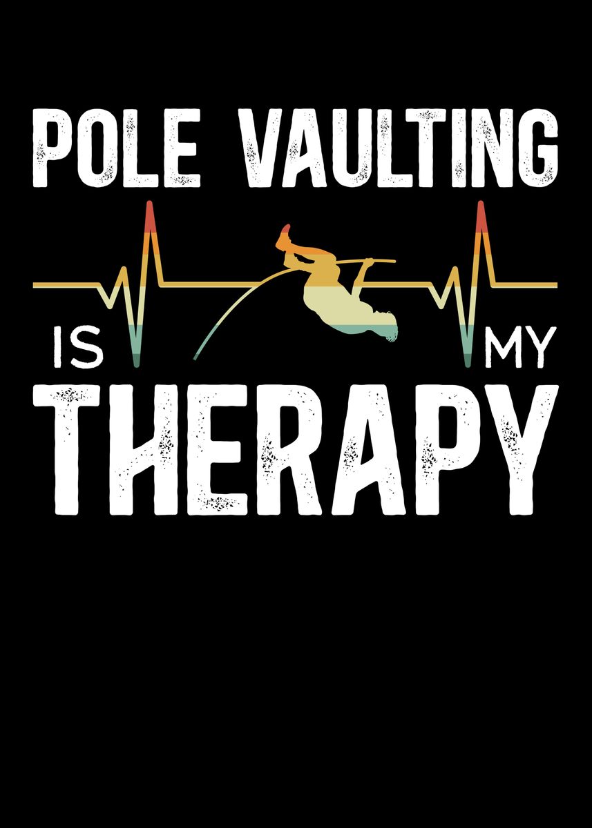 'Pole Vaulting' Poster, picture, metal print, paint by NAO | Displate