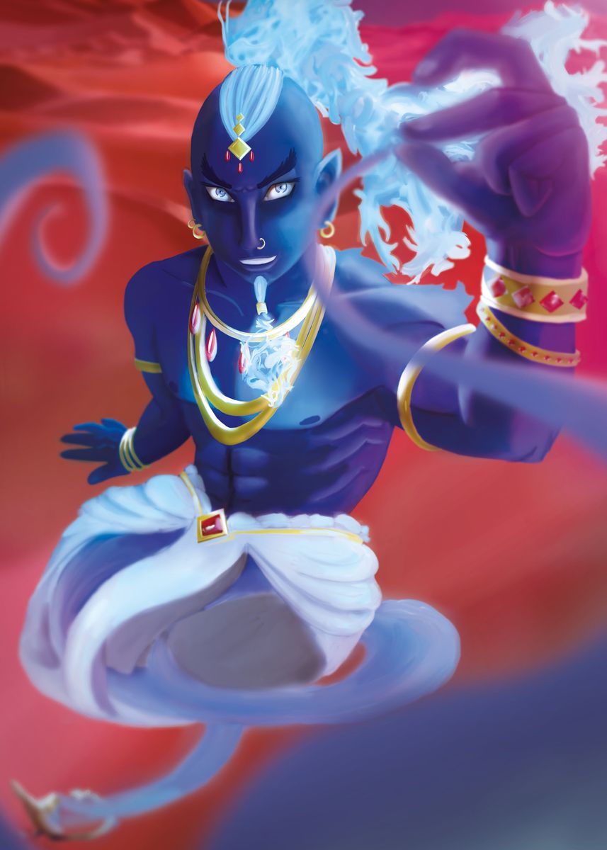 'Jinn' Poster, picture, metal print, paint by Just Jay | Displate